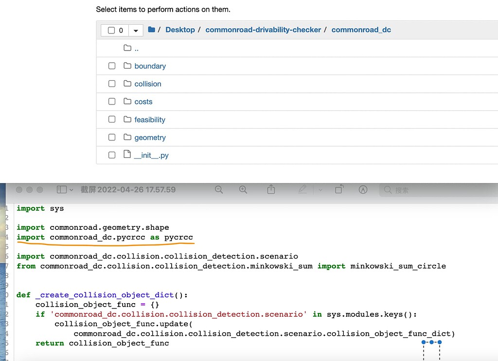 No module of commonroad_dc.pycrcc.py - Drivability Checker - CommonRoad