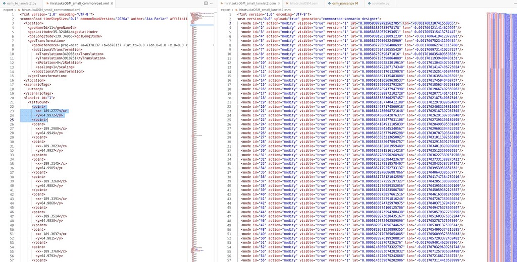 Not Exporting Global Coordinates While Converting to Lanelet2 ...
